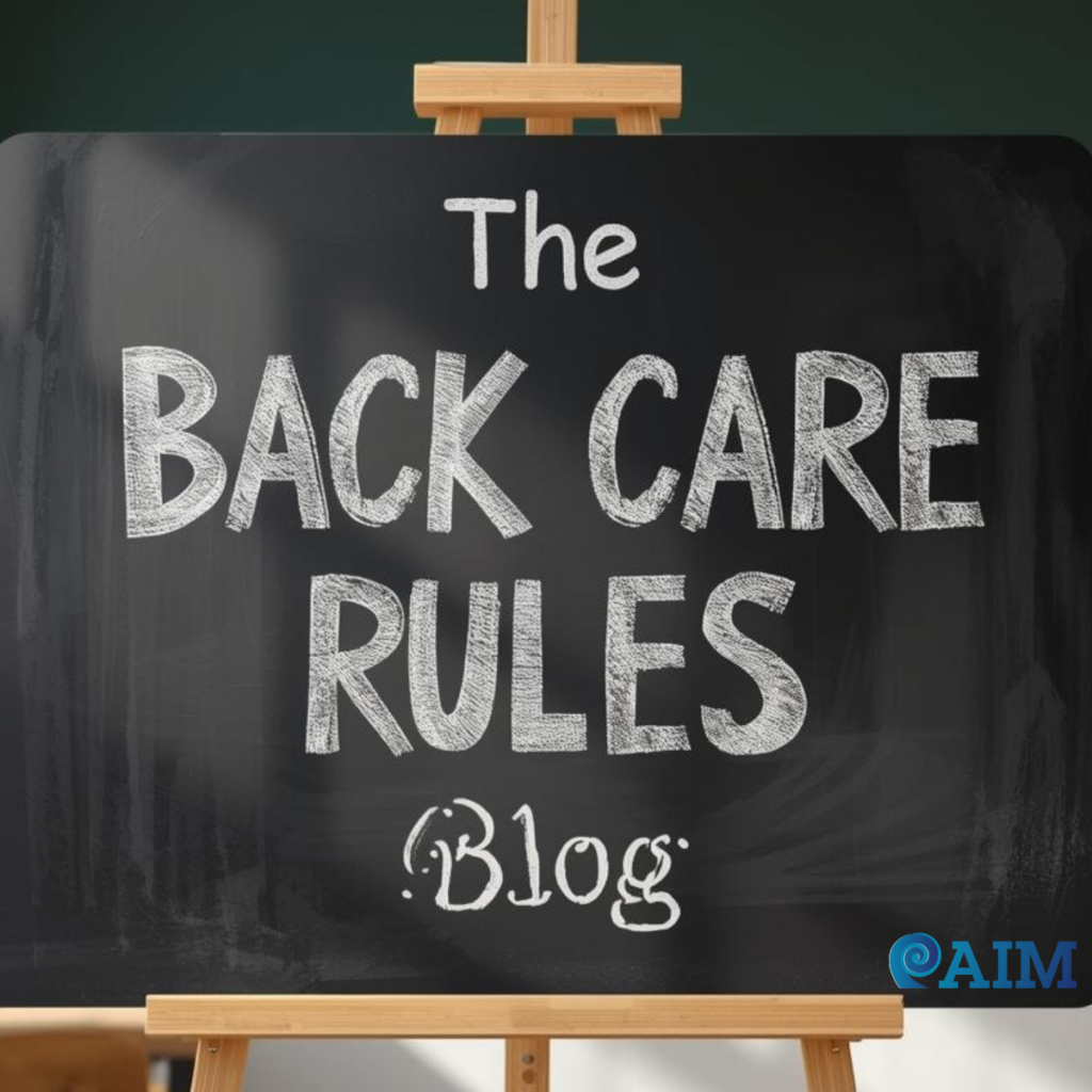 ‘Back Care Rules’ (For Holidays & Everyday Life) - AIM